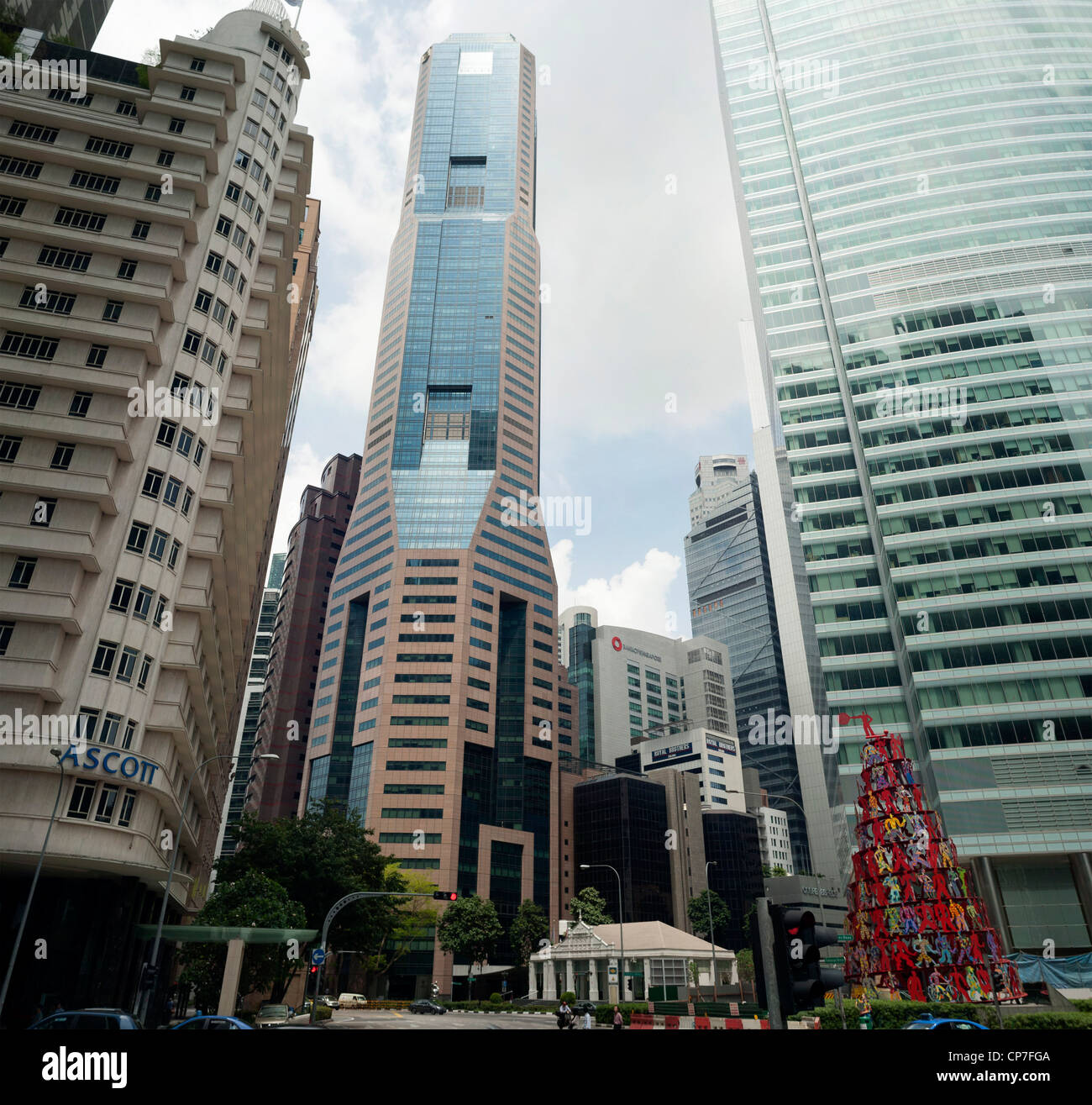 Financial district high rise buildings Singapore Malaysia Stock Photo ...