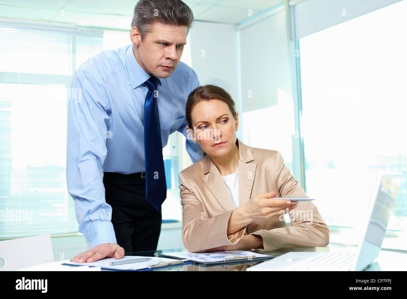Stressed Businesswoman Worried Look Stock Photos & Stressed ...
