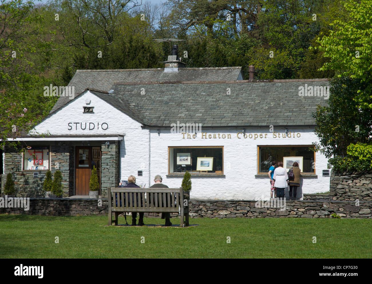 The studio of artist Heaton Cooper in the village of Grasmere, Lake ...