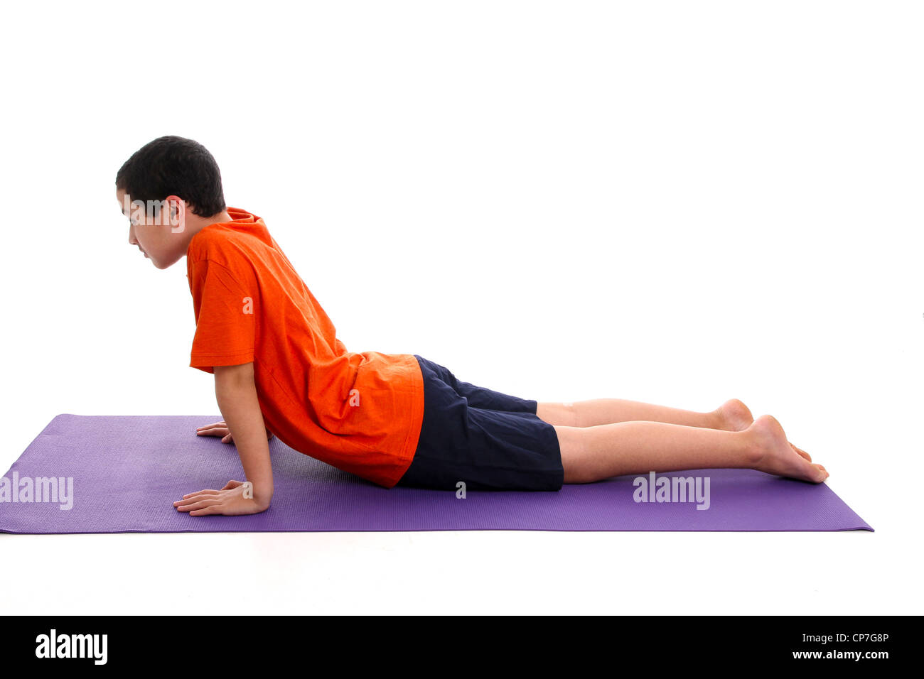 Teen boy yoga hi-res stock photography and images - Alamy