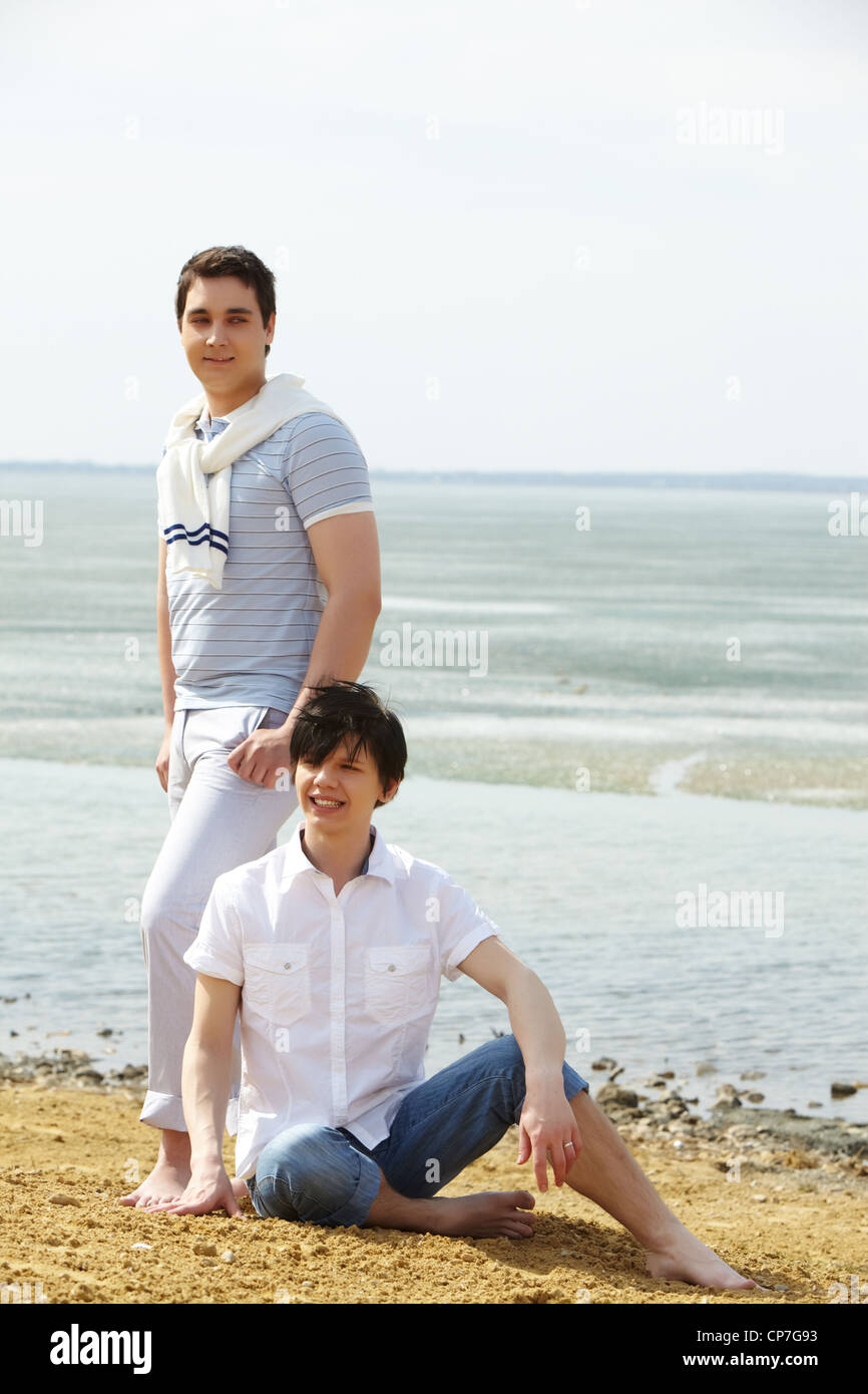 Portrait handsome gay male couple hi-res stock photography and images ...