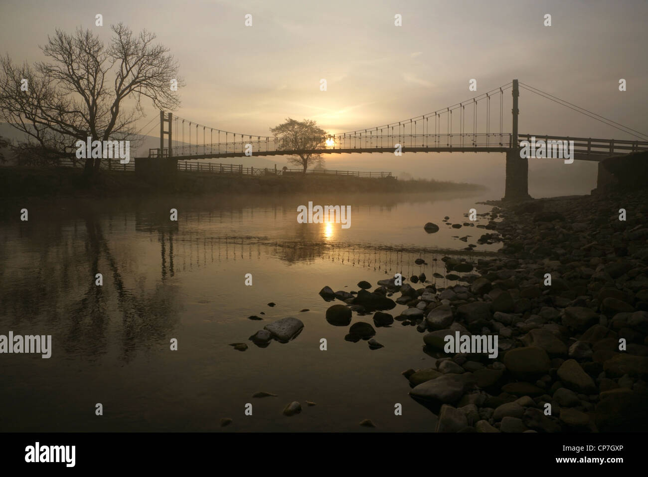 River swale footbridge hi-res stock photography and images - Alamy