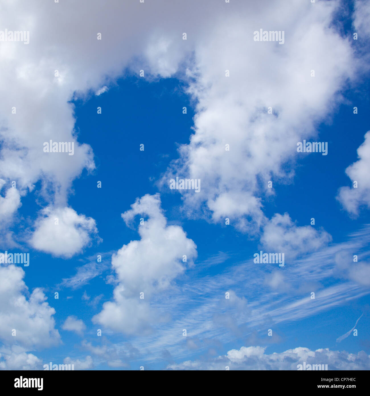 sky with different types of clouds, square Stock Photo - Alamy