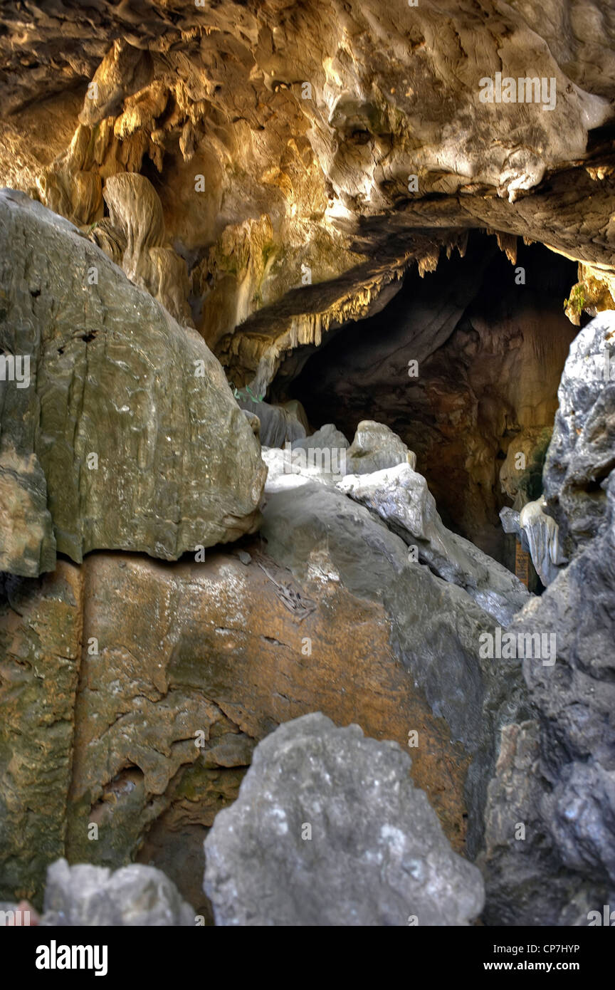 Limestone cave, Laos Stock Photo - Alamy
