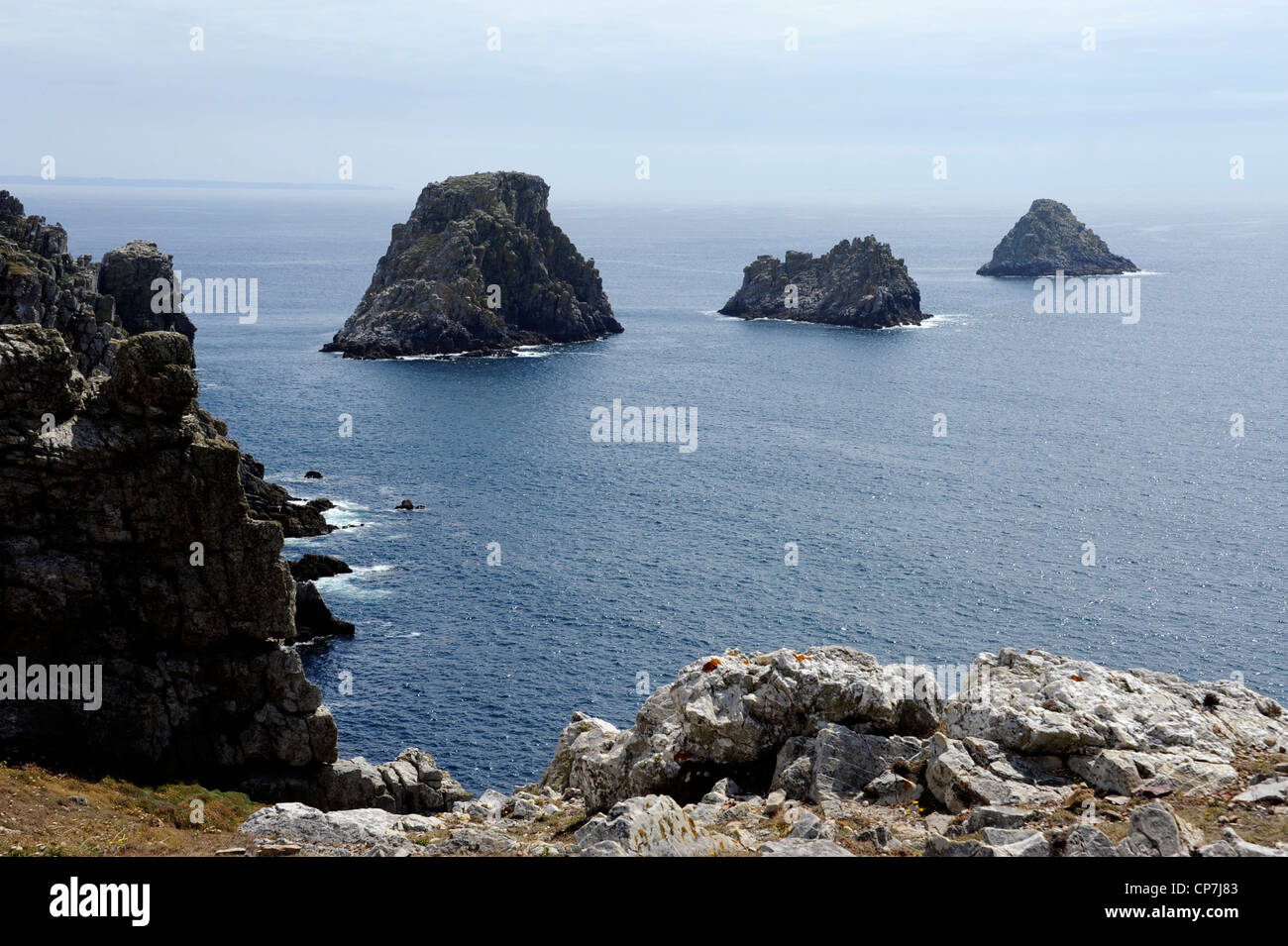Les Tas de Pois at Pointe de Pen-Hir,Crozon peninsula near Camaret ...