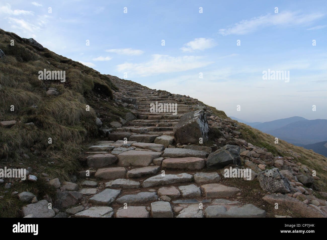 Footpath Ben Nevis Scotland March 2012 Stock Photo - Alamy