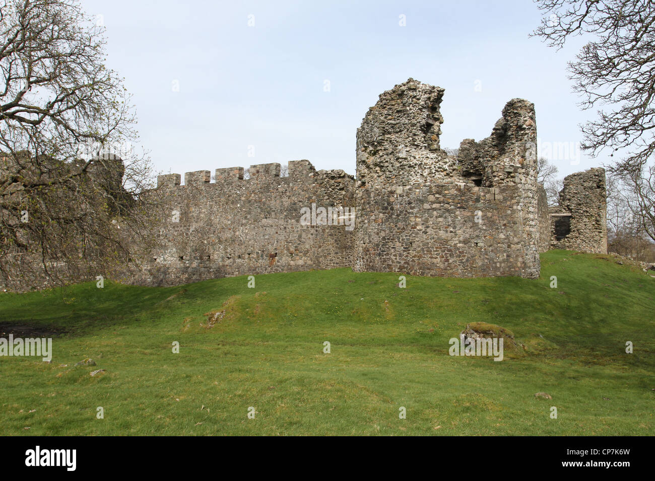 Ruin of Inverlochy Castle Scotland March 2012 Stock Photo - Alamy