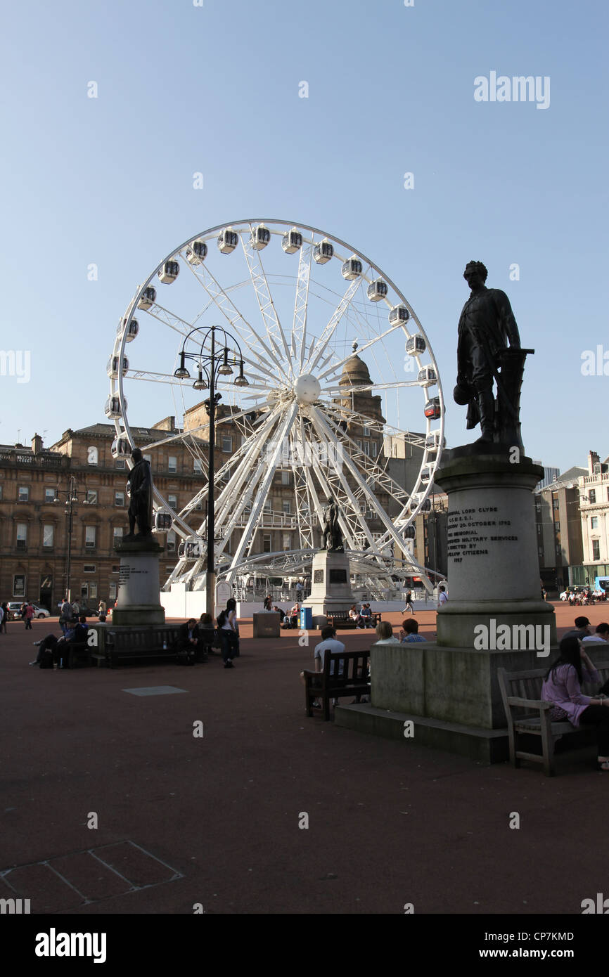 The Wheel of Glasgow George Square Glasgow Scotland March 2012 Stock ...