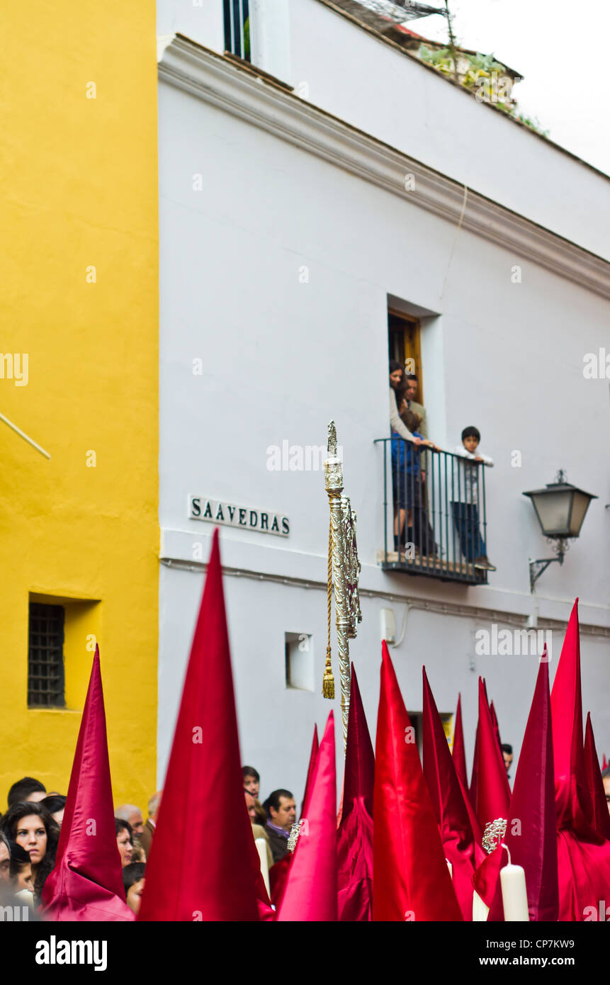 Seville procession spain faith row hi-res stock photography and images ...