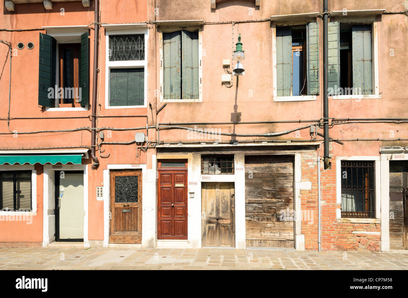 House facade in the jewish ghetto - sestiere Canareggio, Venice - Italy ...