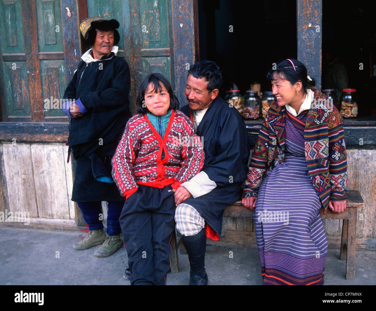 Bhutan, Thimpu, family, people Stock Photo - Alamy