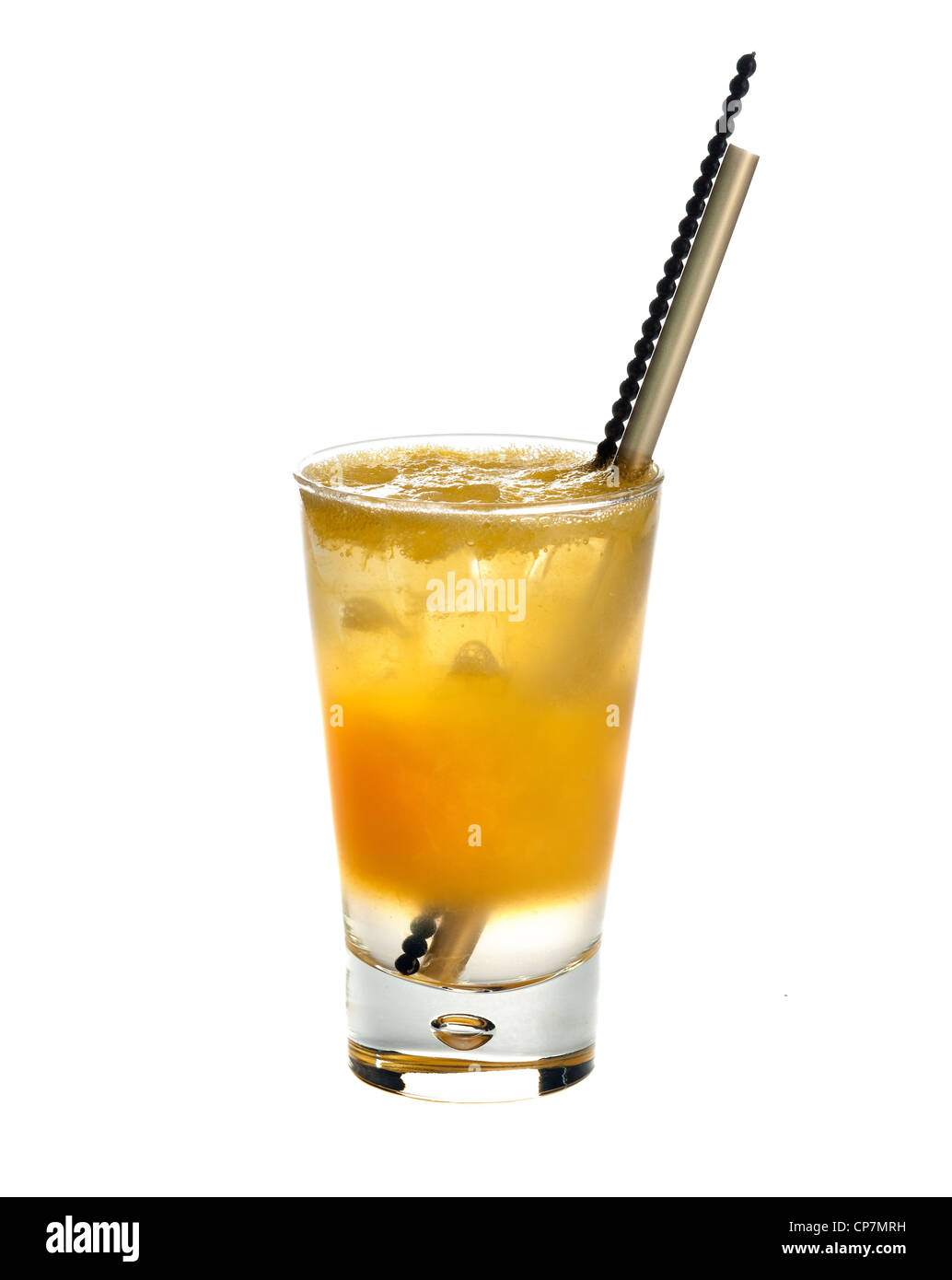 Citronada,Orange-squash.Fresh orange juice poured in different layers ...