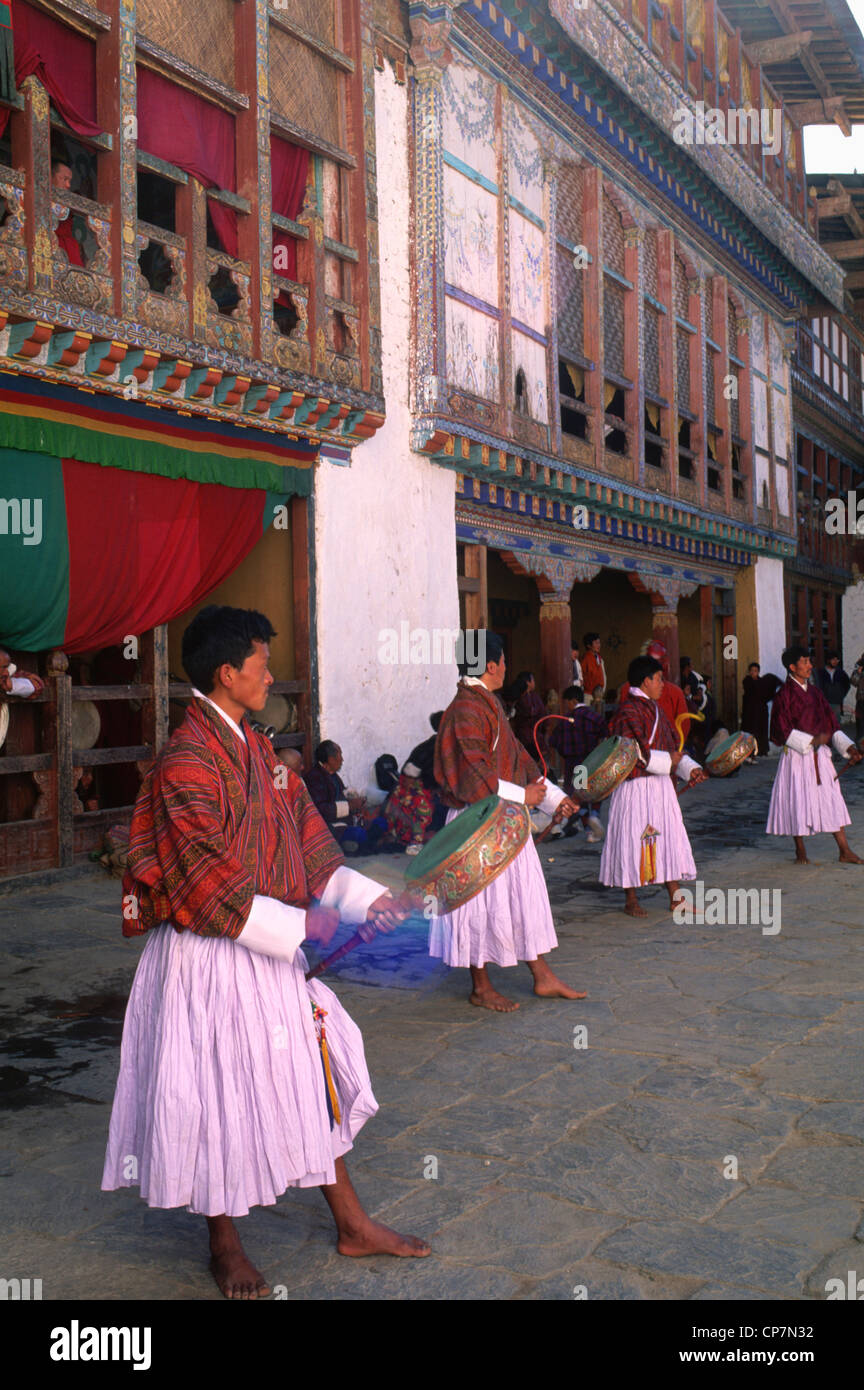 Bhutan, Trongsa, festival, religious, dancers Stock Photo - Alamy