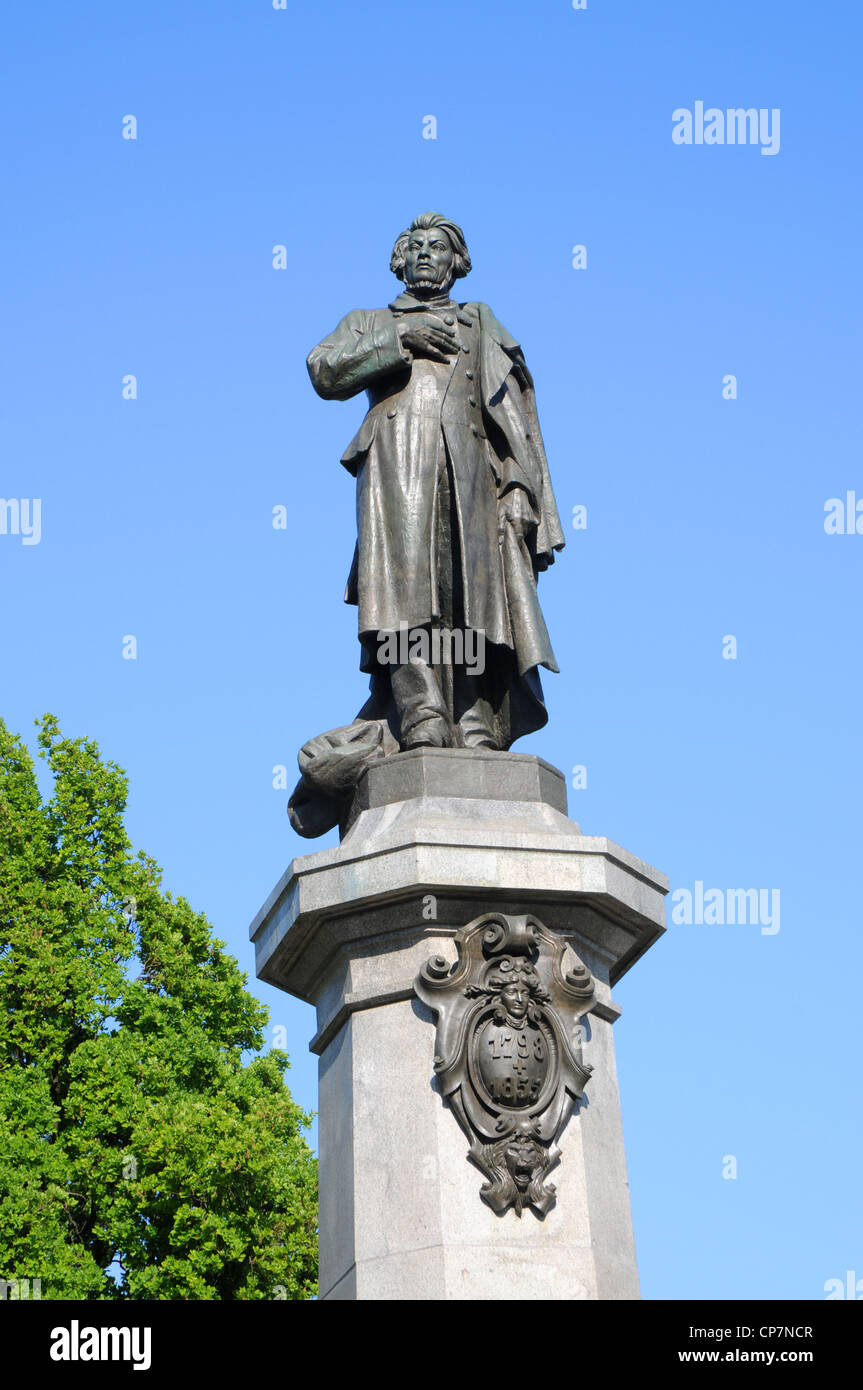 Polish national poet Adam Mickiewicz monument on Krakowskie ...