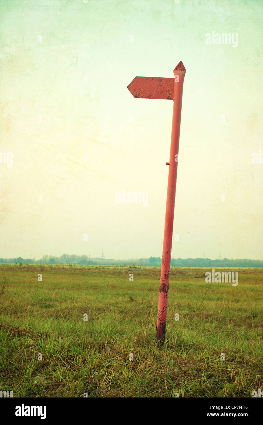 Retro signpost hi-res stock photography and images - Alamy