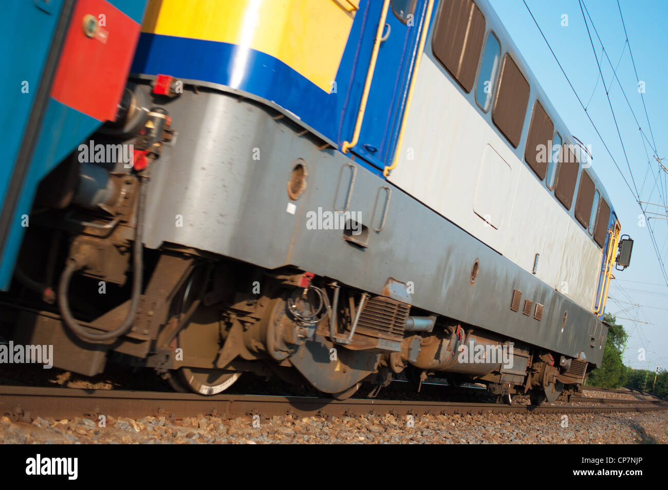 Train in motion hi-res stock photography and images - Alamy