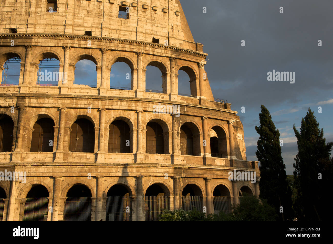 The Colosseum, Rome, Italy. Its construction started in 72 under the ...