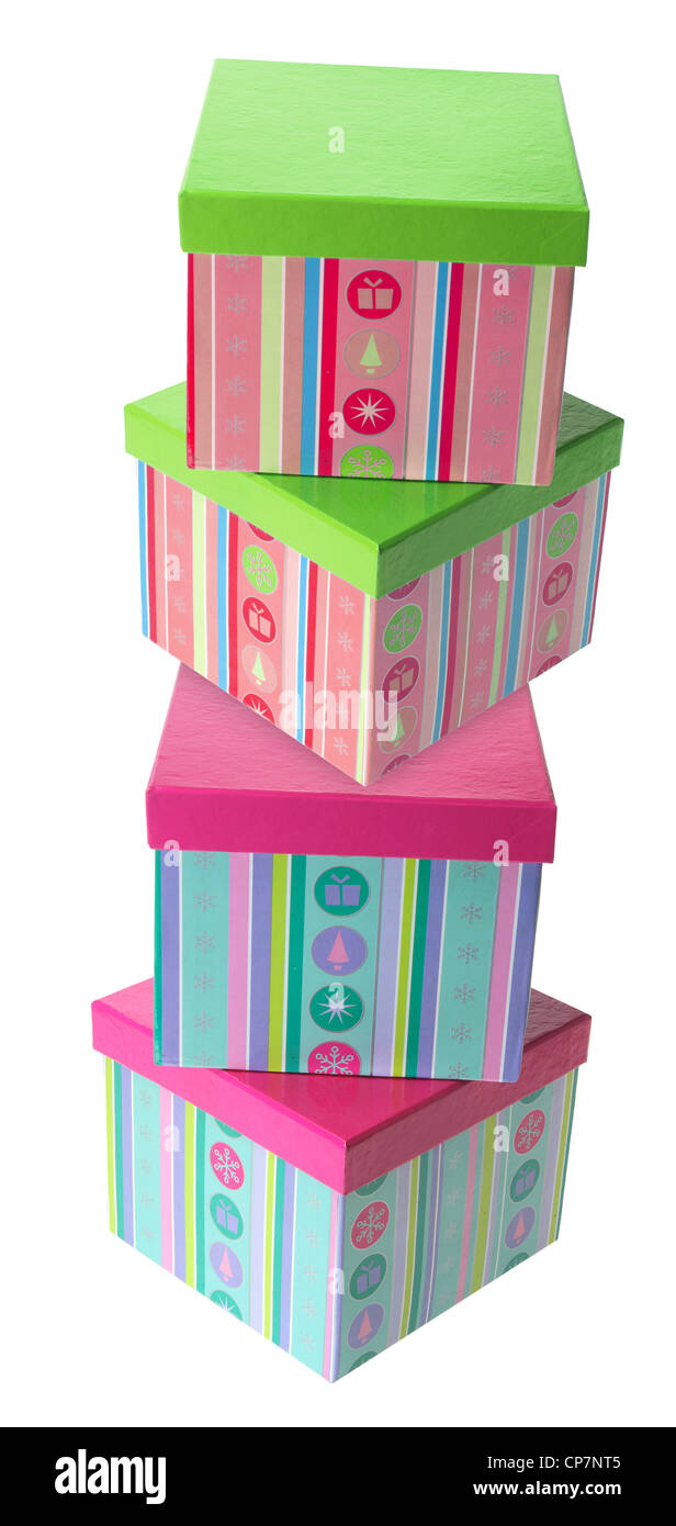 Stack of Gift Boxes Stock Photo - Alamy