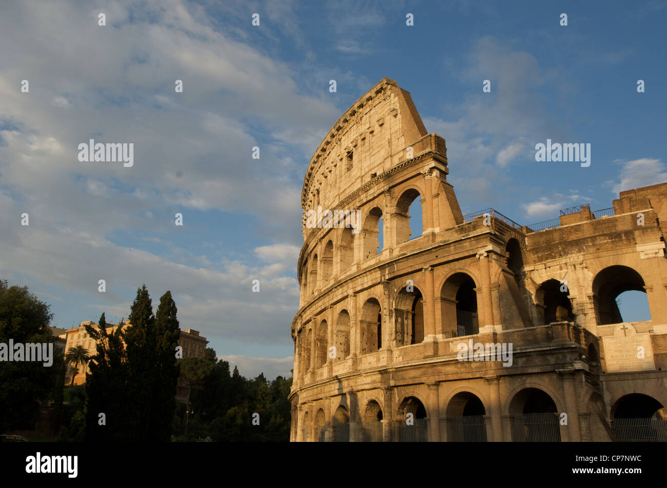 The Colosseum, Rome, Italy. Its construction started in 72 under the ...