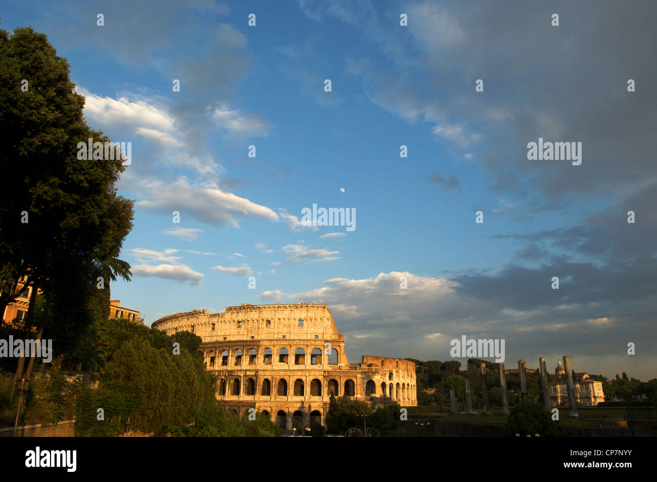 The Colosseum, Rome, Italy. Its construction started in 72 under the ...