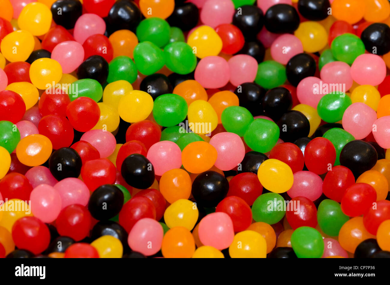 sphere candies of various colors Stock Photo - Alamy