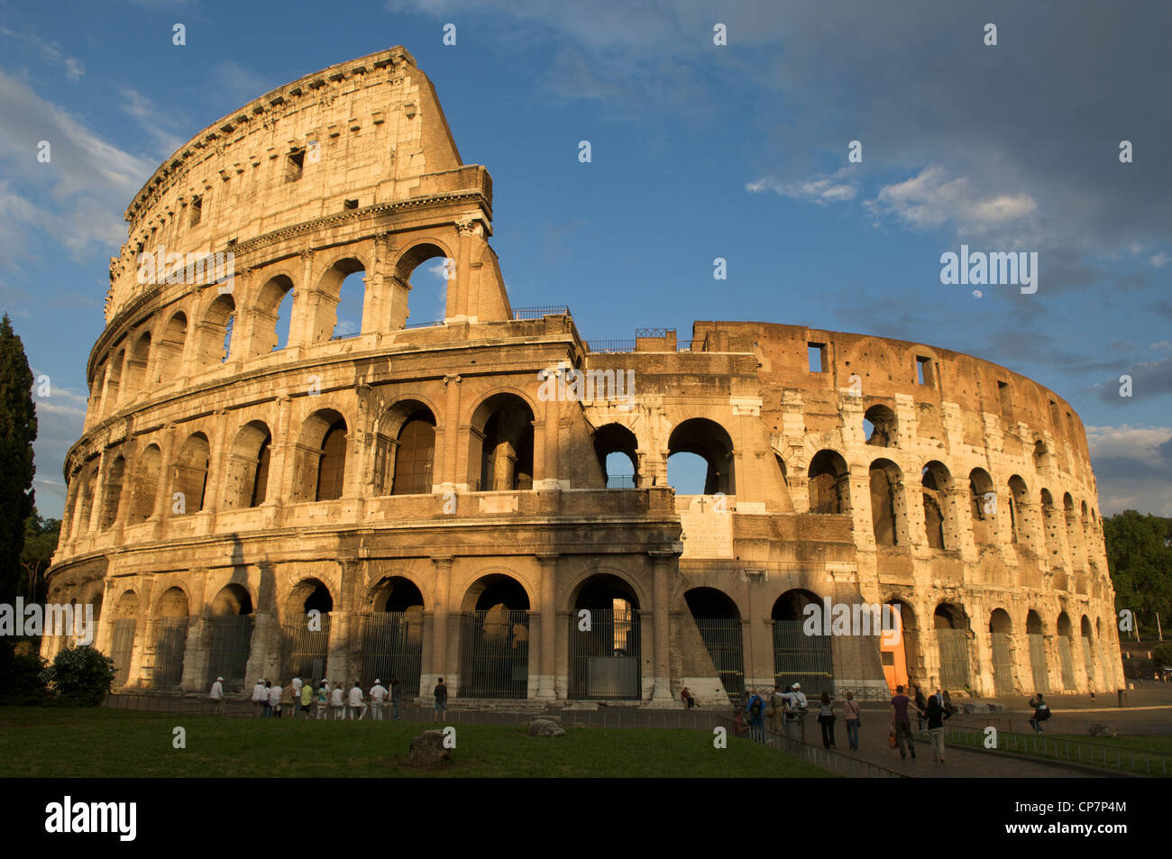 The Colosseum, Rome, Italy. Its construction started in 72 under the ...