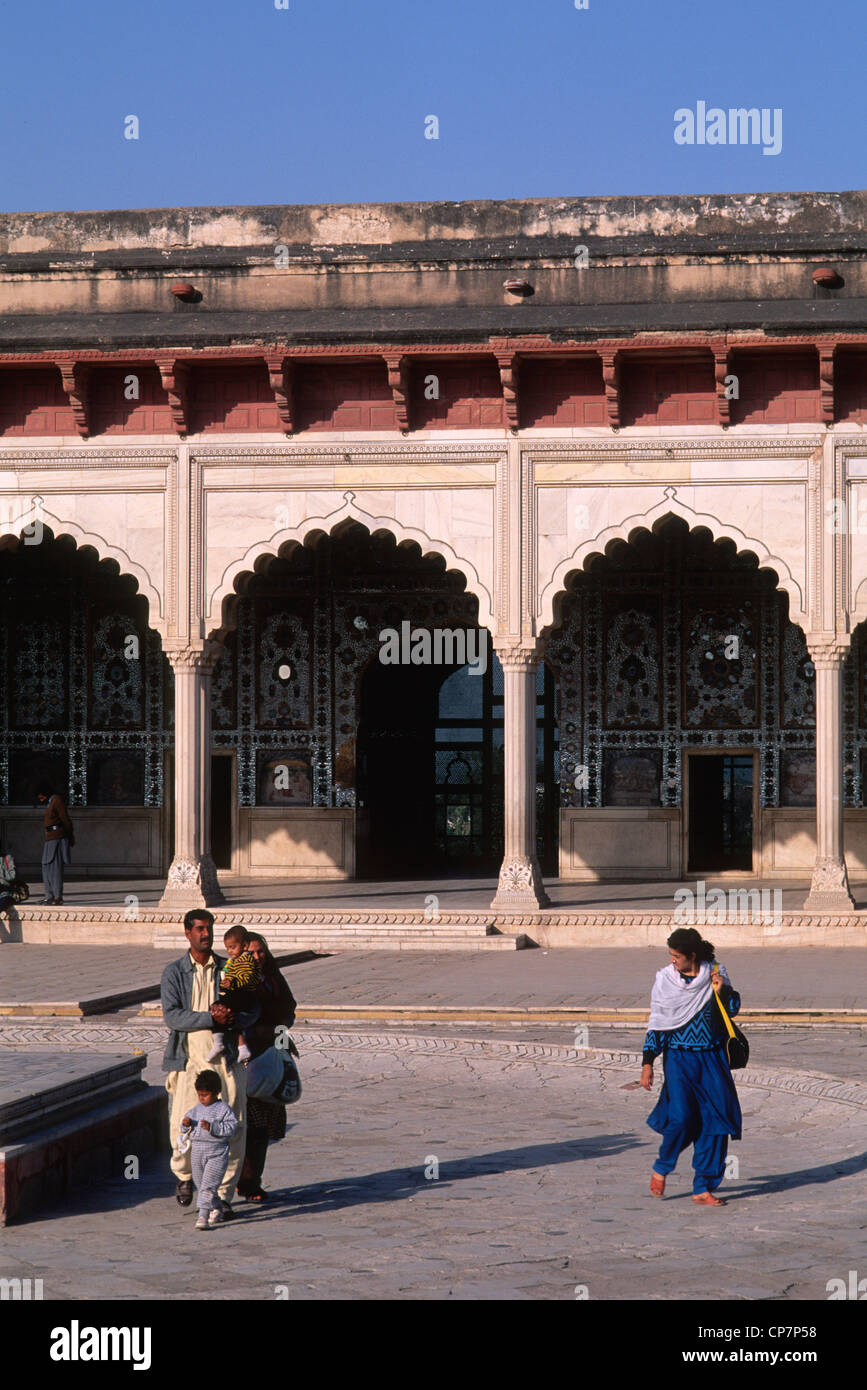 Pakistan, Punjab, Lahore, Fort, Shish Mahal pavilion Stock Photo - Alamy