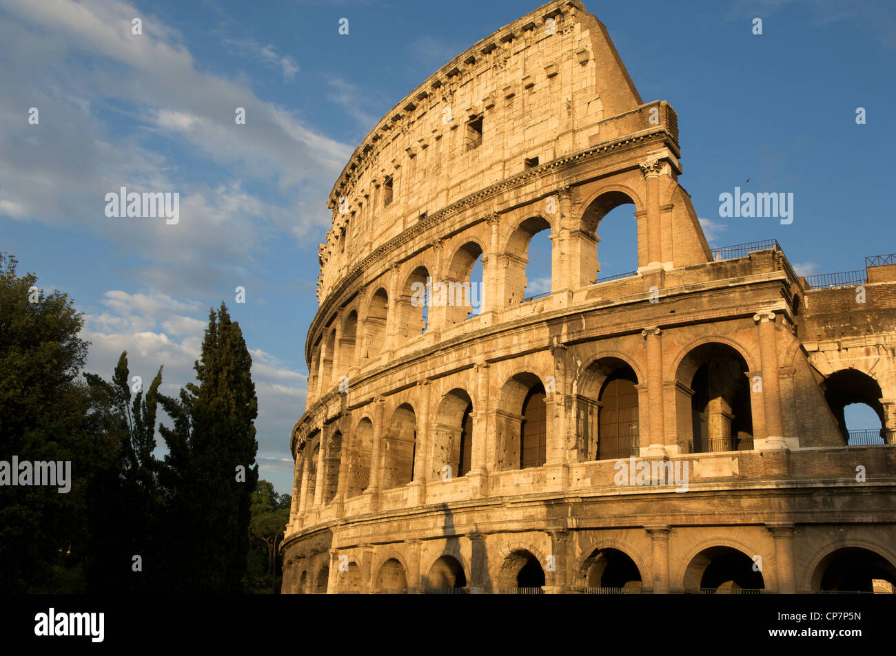 The Colosseum, Rome, Italy. Its construction started in 72 under the ...