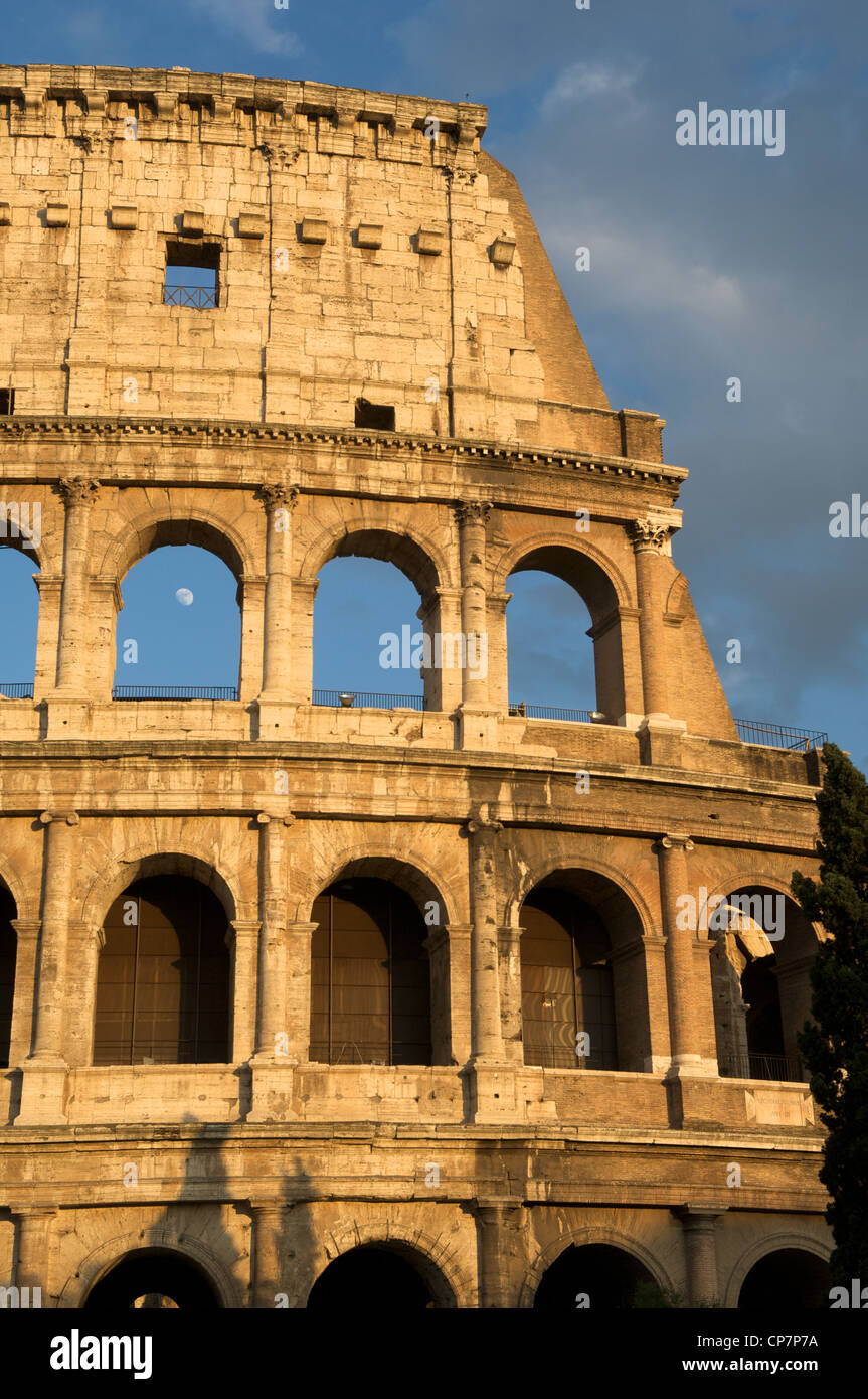 The Colosseum, Rome, Italy. Its construction started in 72 under the ...