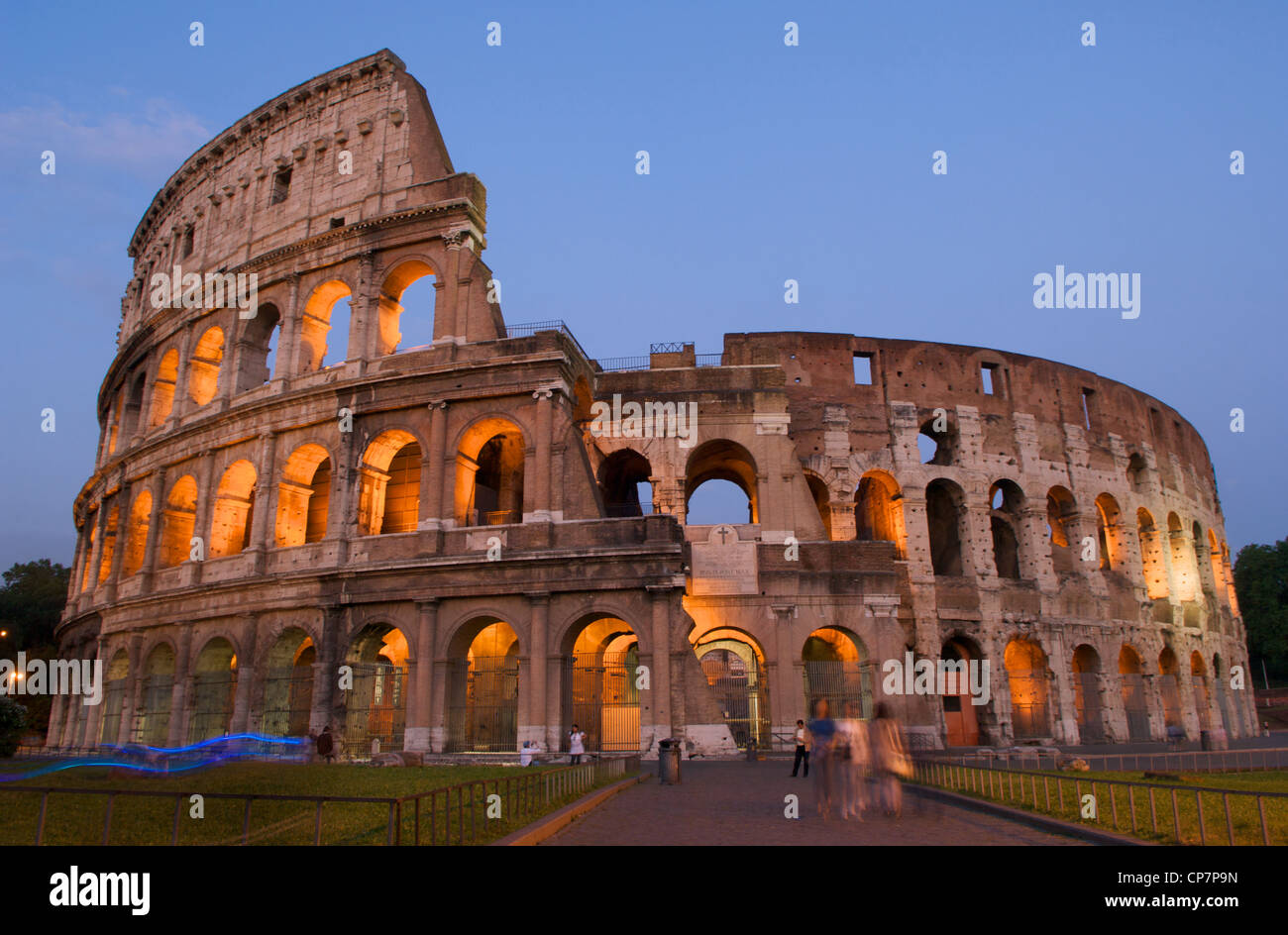 The Colosseum, Rome, Italy. Its construction started in 72 under the ...