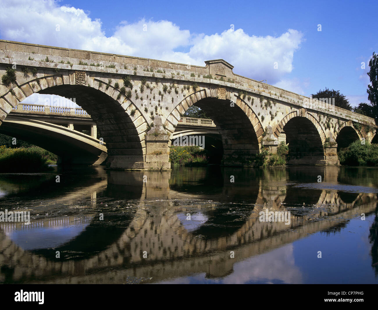 Atcham Shropshire England UK Splendid seven arch road bridge designed ...