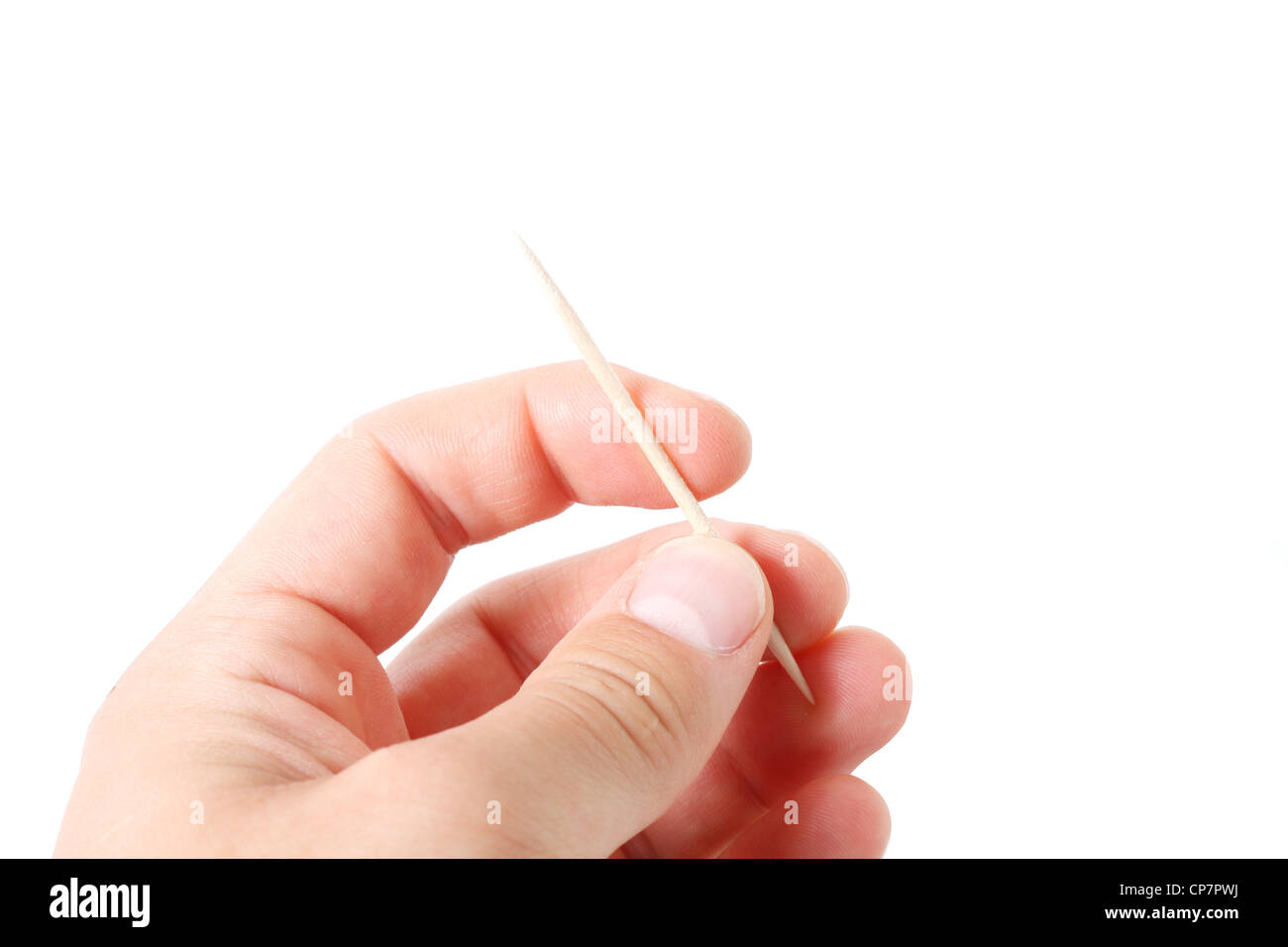 Tooth pick isolated on white Stock Photo - Alamy