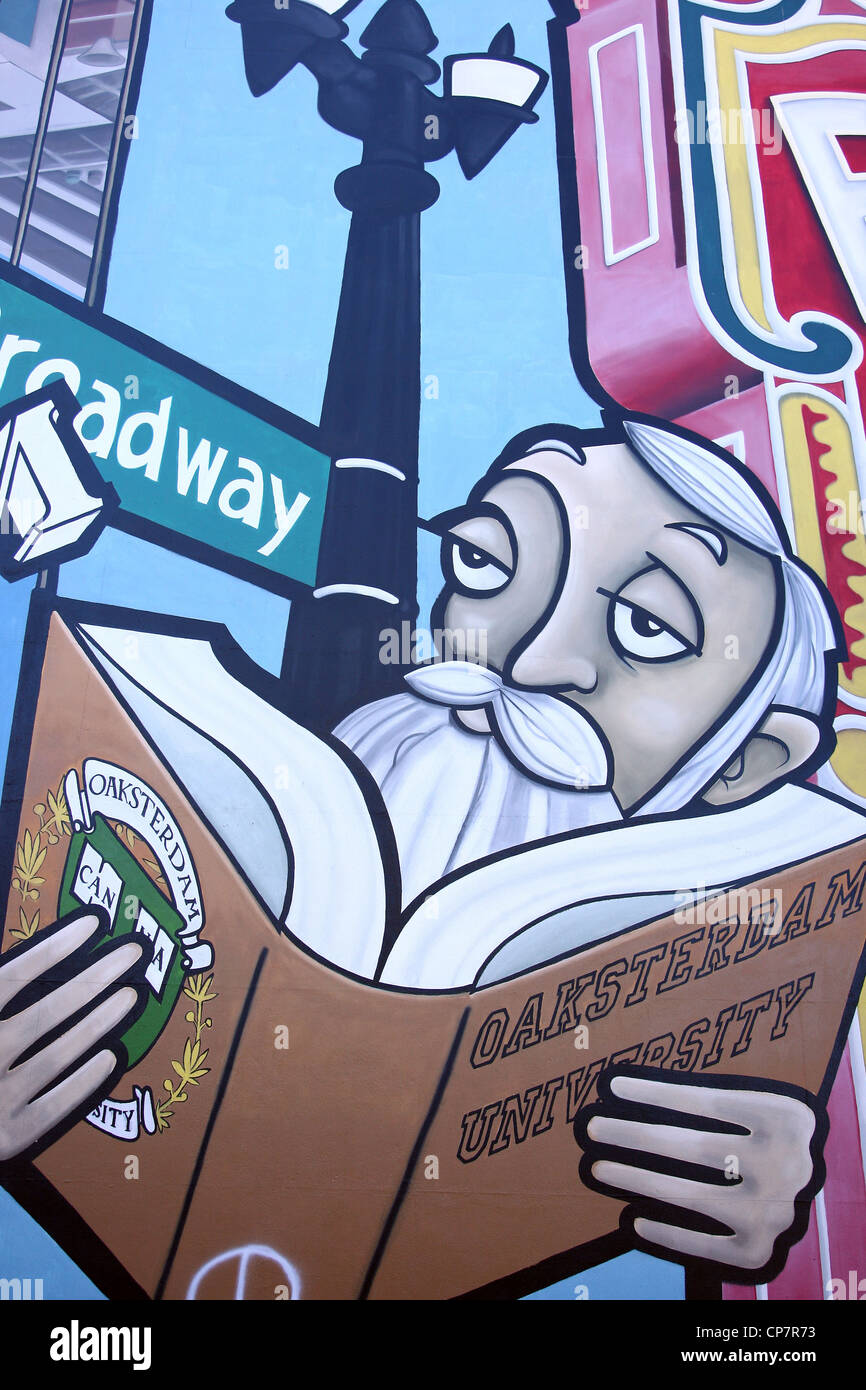 OAKSTERDAM UNIVERSITY CANNABIS UNIVERSITY MURAL 06 October 2011 Stock ...