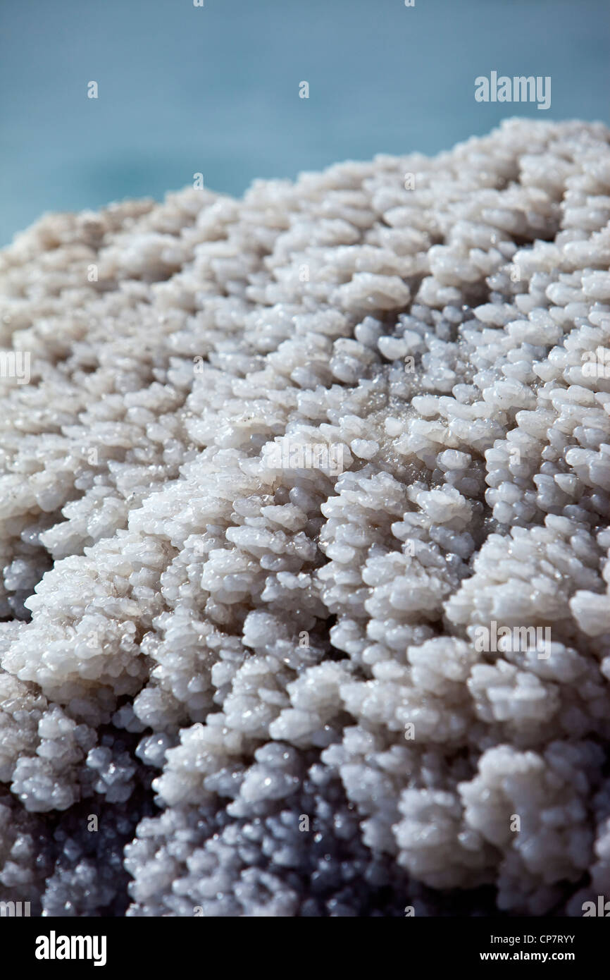 Salt deposits Dead Sea, Movenpick Resort Hotel, Jordan, Western Asia ...