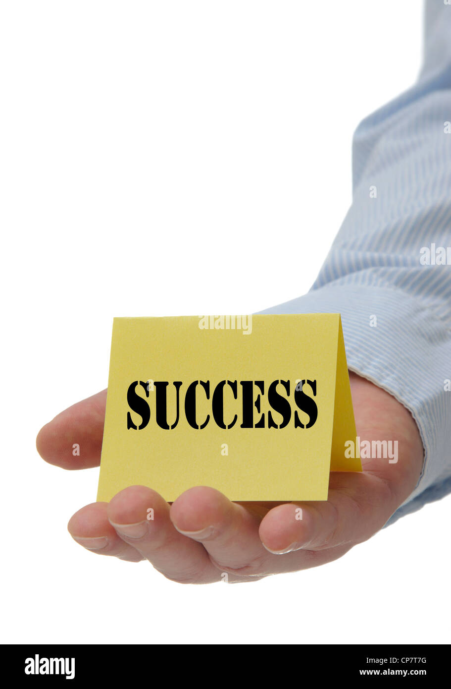 White card success plan hi-res stock photography and images - Alamy