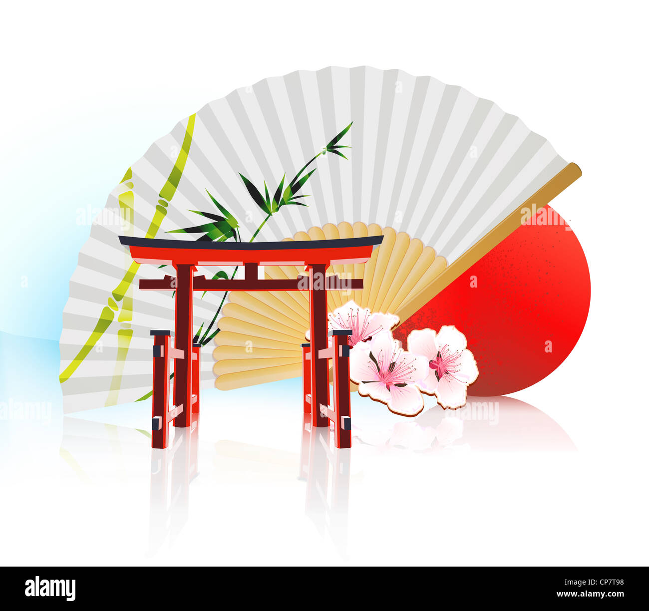 illustration of abstract styled Decorative Traditional Japanese ...