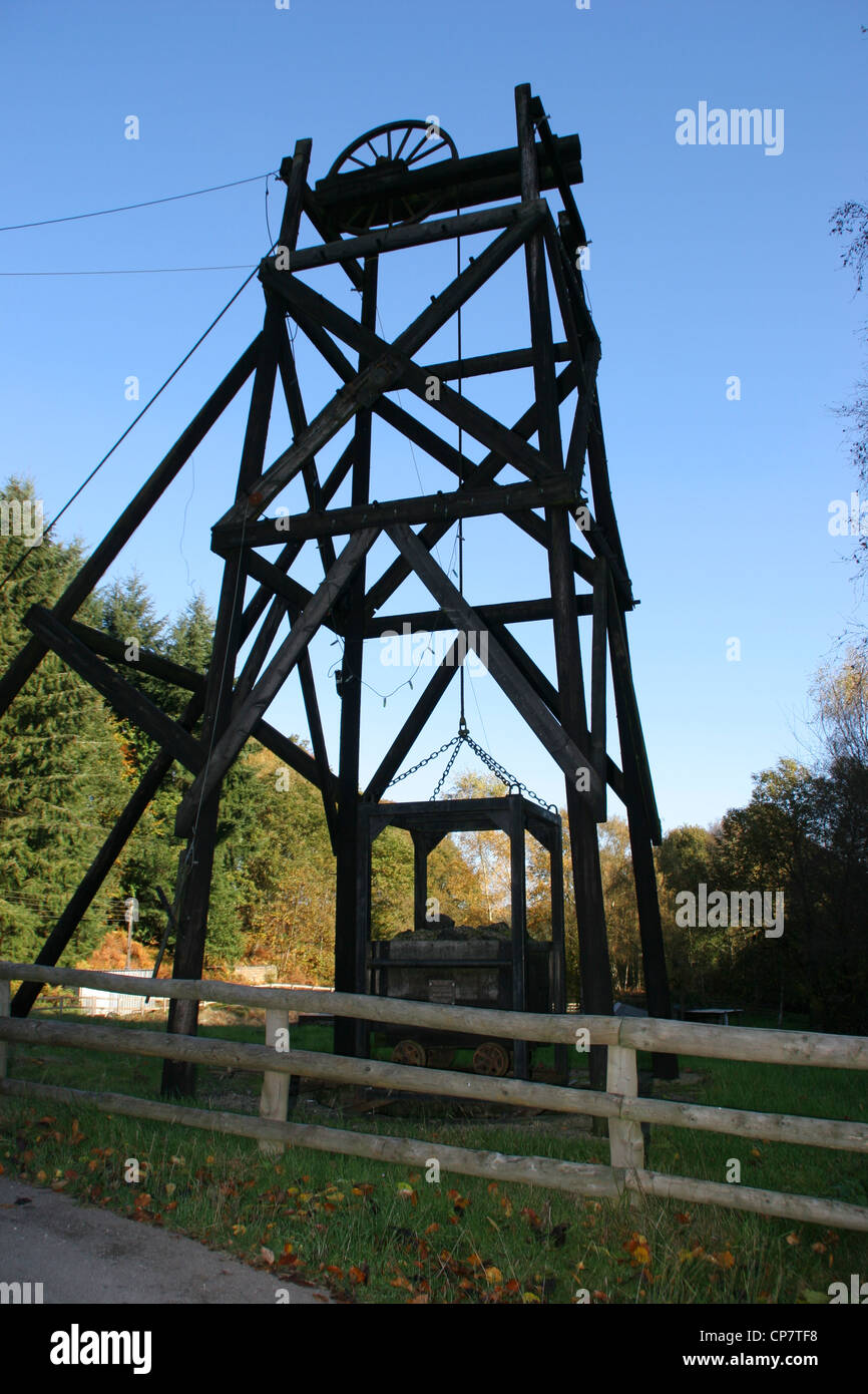 Hopewell Colliery pithead Forest of Dean Gloucestershire England UK ...