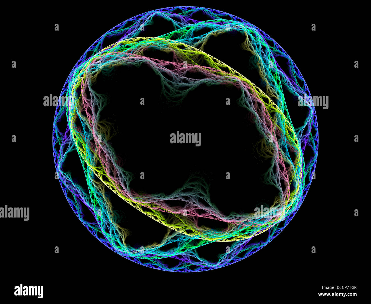 Fractal flame math visualisation background Stock Photo - Alamy
