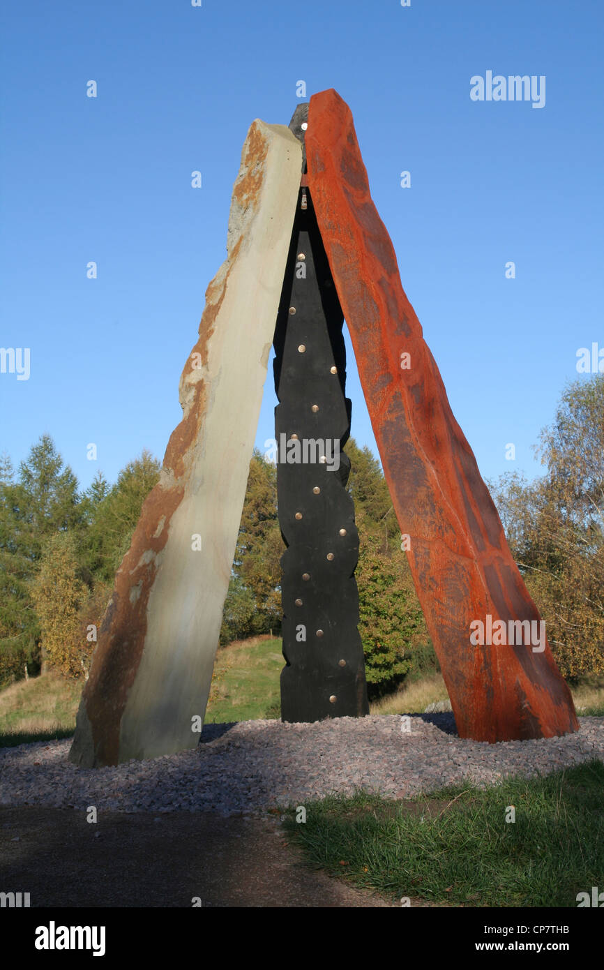 Miners Memorial New Fancy Viewpoint Forest of Dean Gloucestershire ...