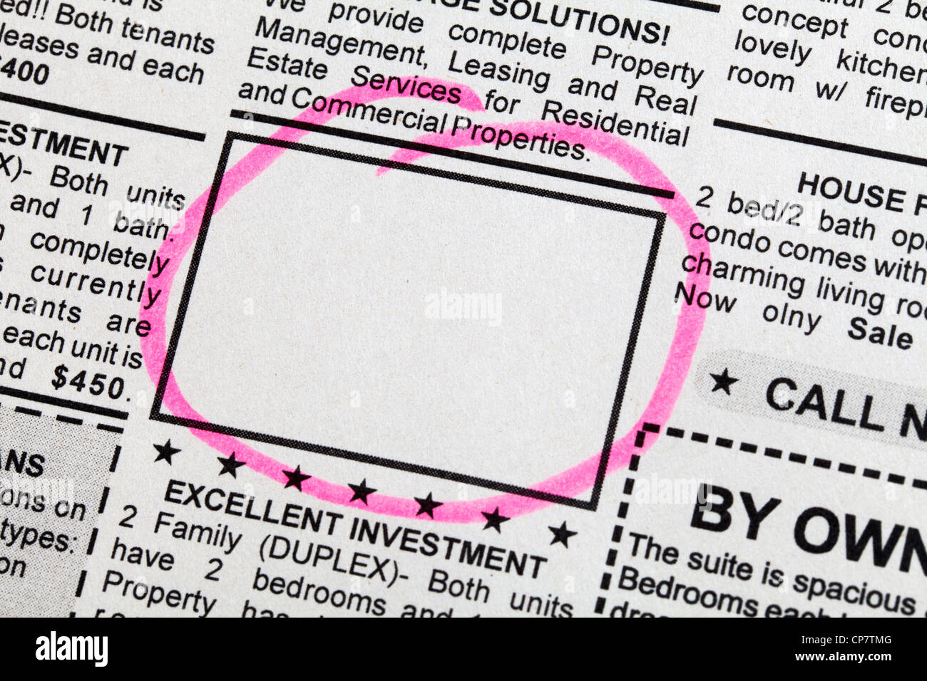 Classified Ad, newspaper, business concept Stock Photo - Alamy