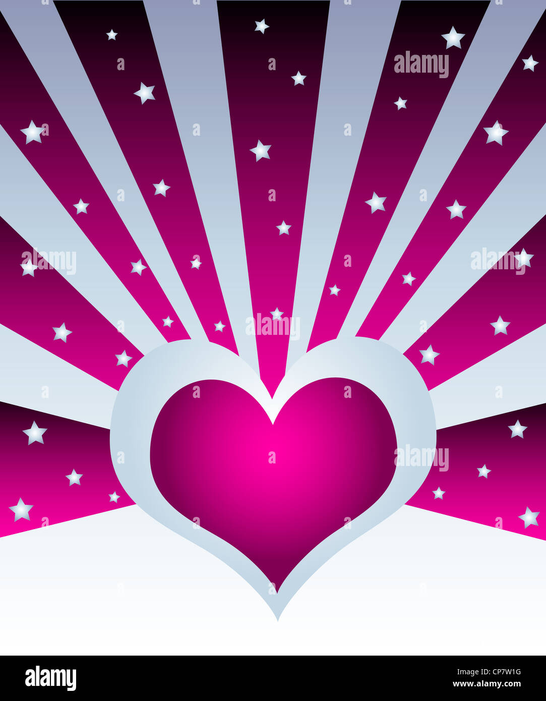 Rays heart design hi-res stock photography and images - Alamy