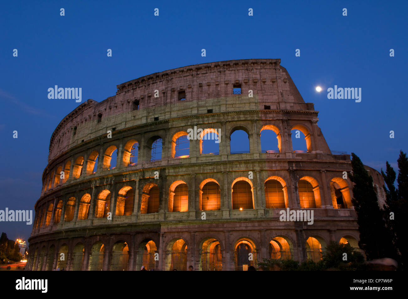 The Colosseum, Rome, Italy. Its construction started in 72 under the ...