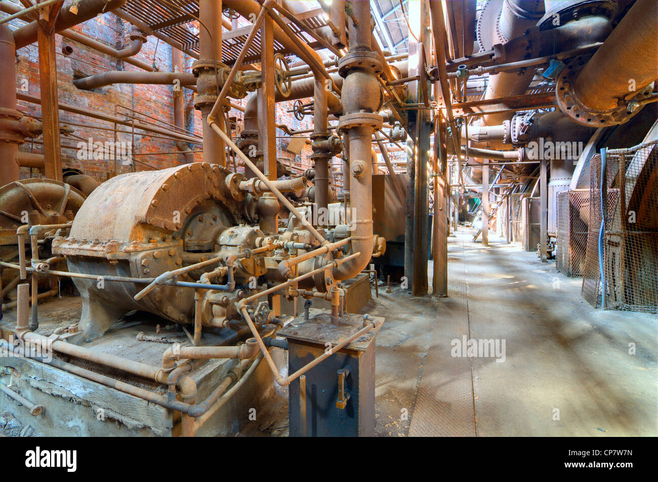 Old steel mill interior machinery Stock Photo - Alamy