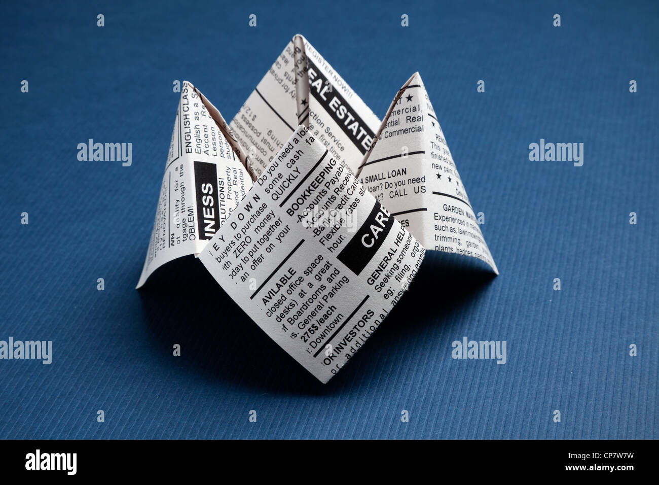 Newspaper Fortune Teller, Classified Ad, business concept Stock Photo ...