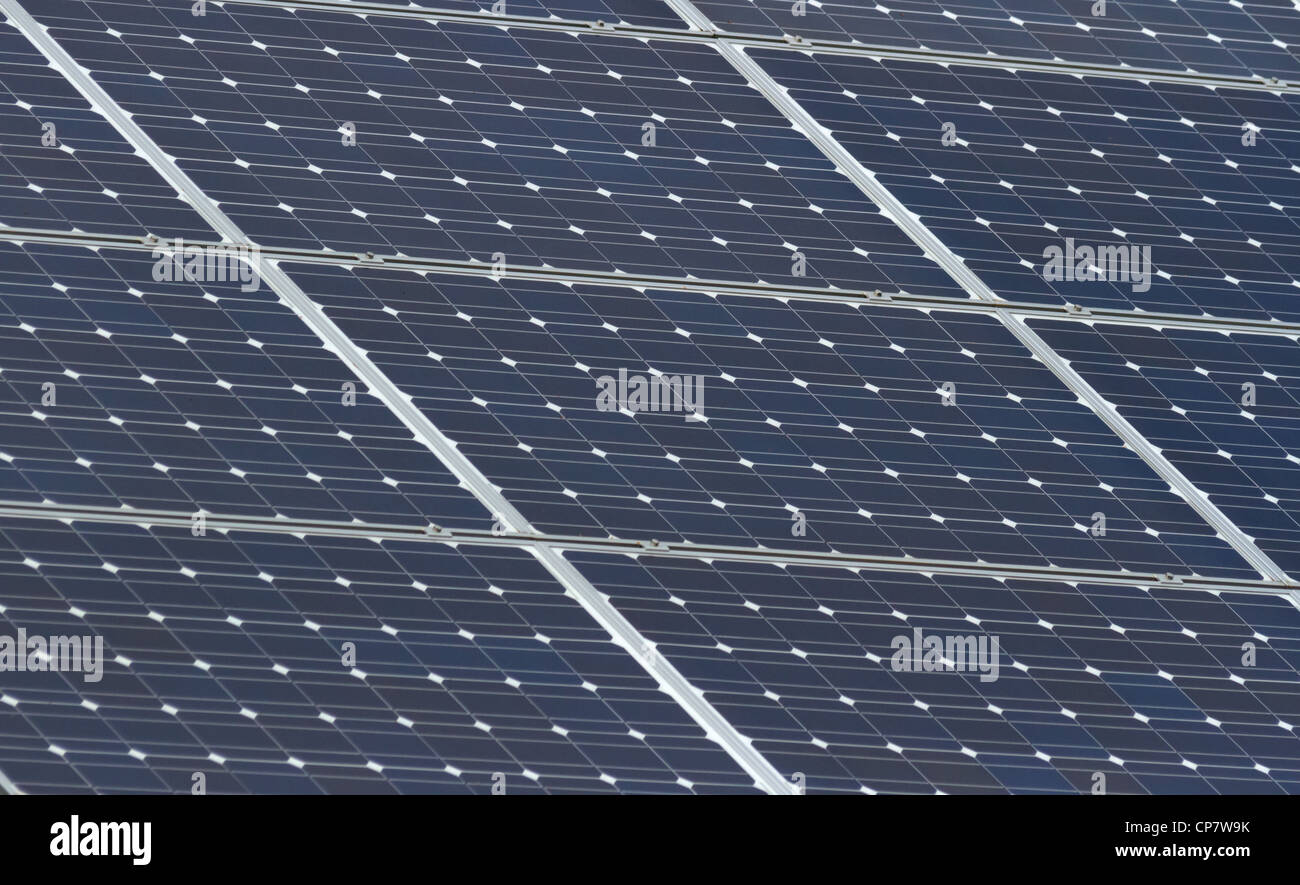 blue Solar Panel for background Stock Photo - Alamy