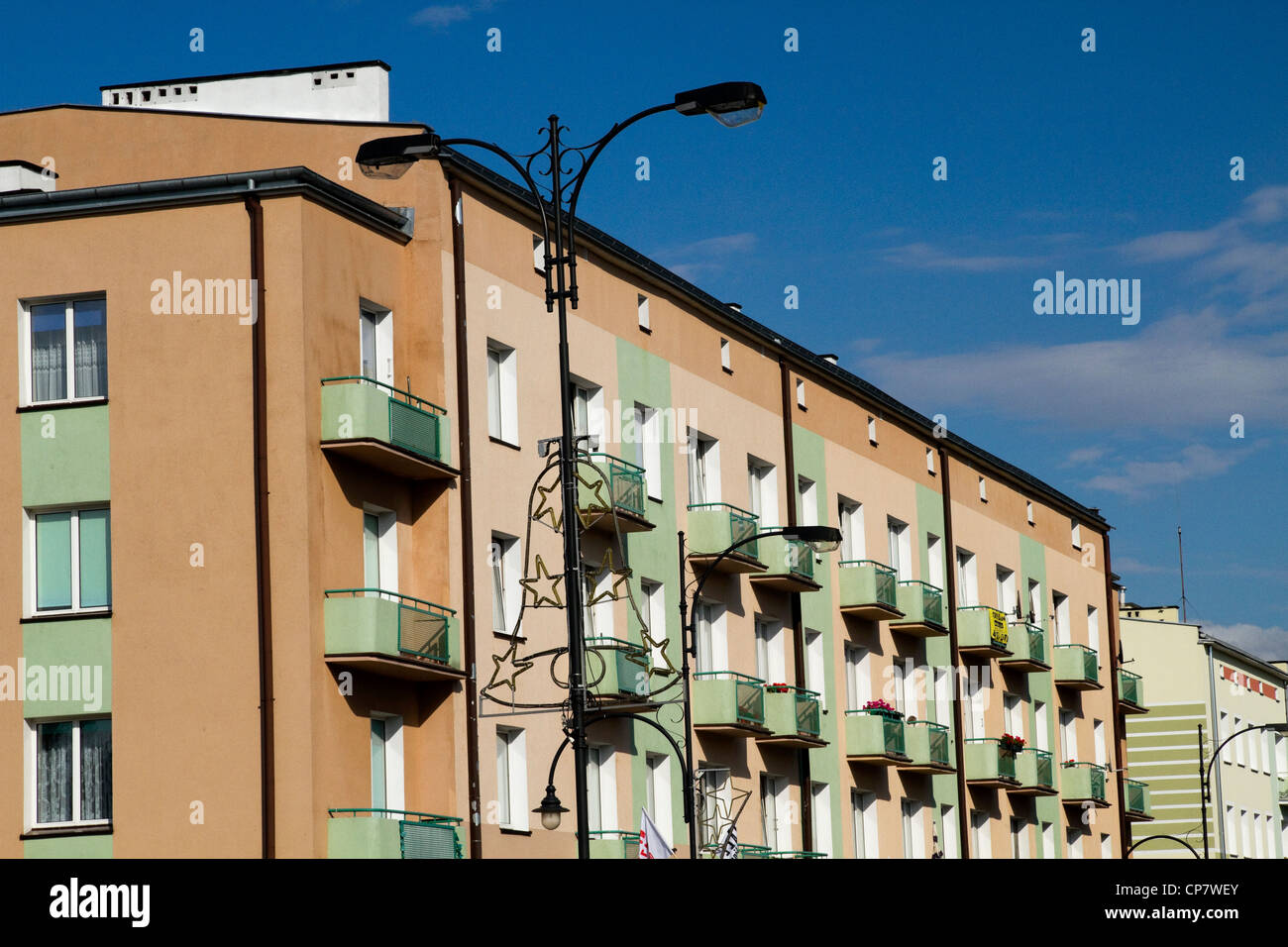 Architecture Poland modern block of apartments or flats Stock Photo - Alamy