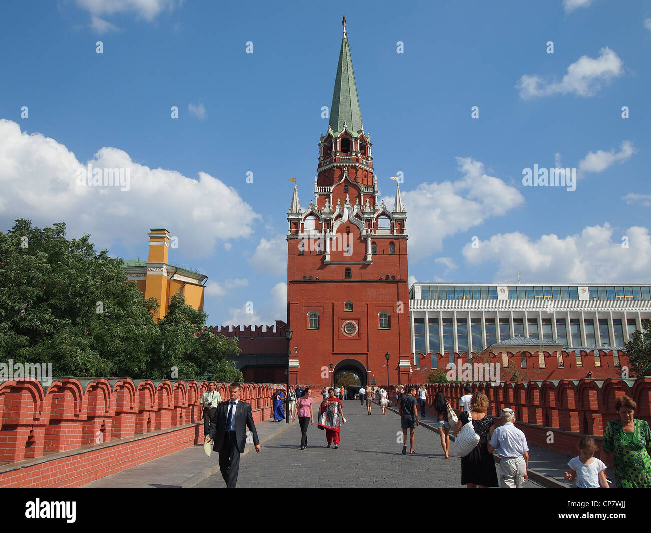 The Kremlin in Moscow, the Trinity (Troitskaya) Tower Stock Photo - Alamy