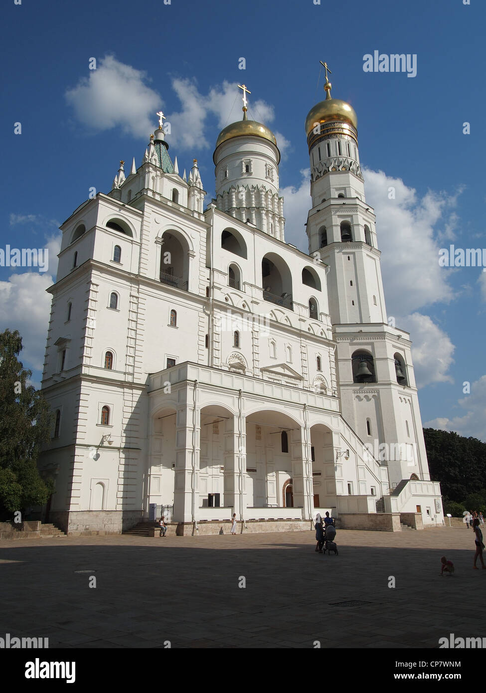 The Ivan the Great Bell Tower complex in the Kremlin in Moscow Stock ...