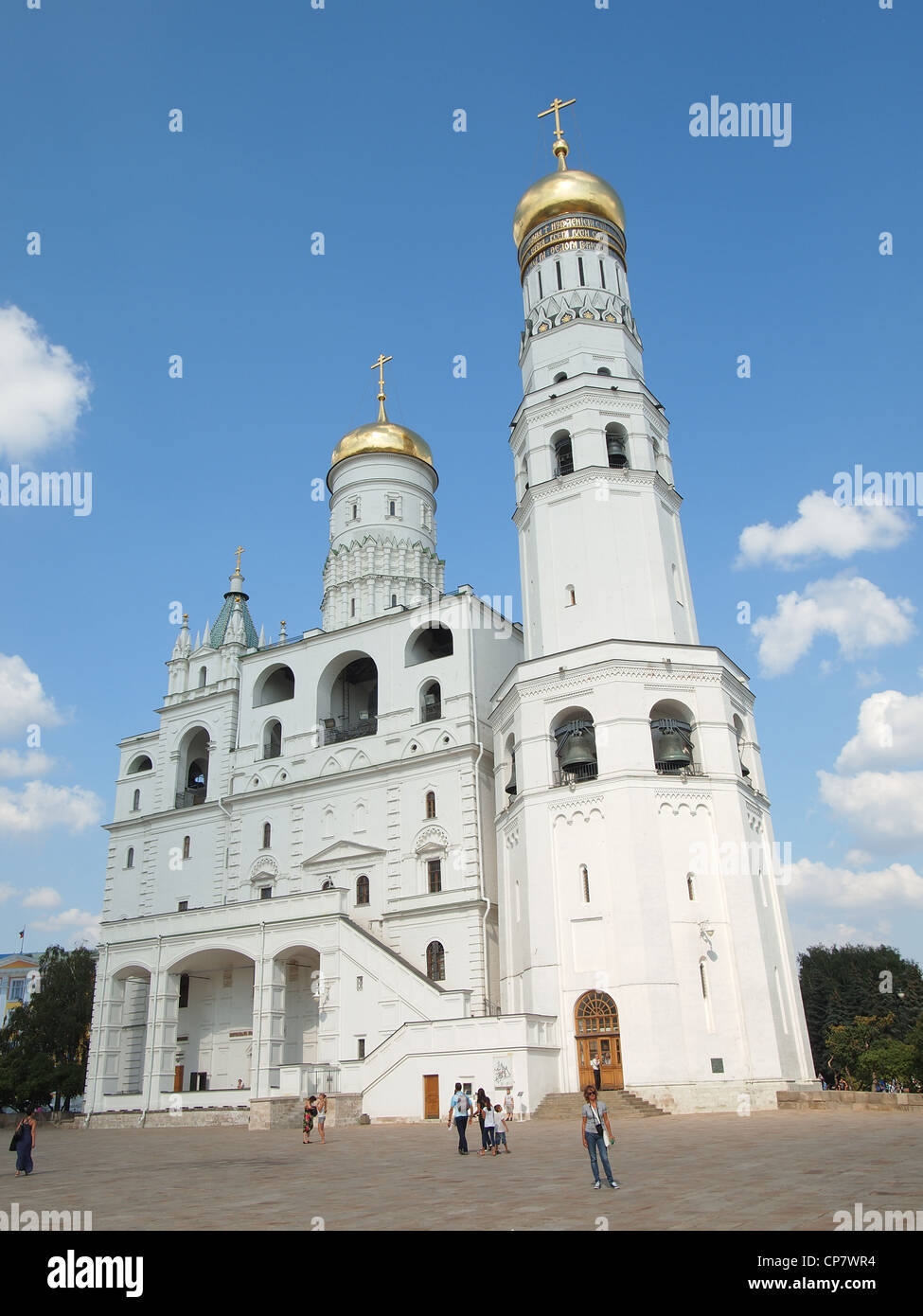 The Ivan the Great Bell Tower complex in the Kremlin in Moscow Stock ...
