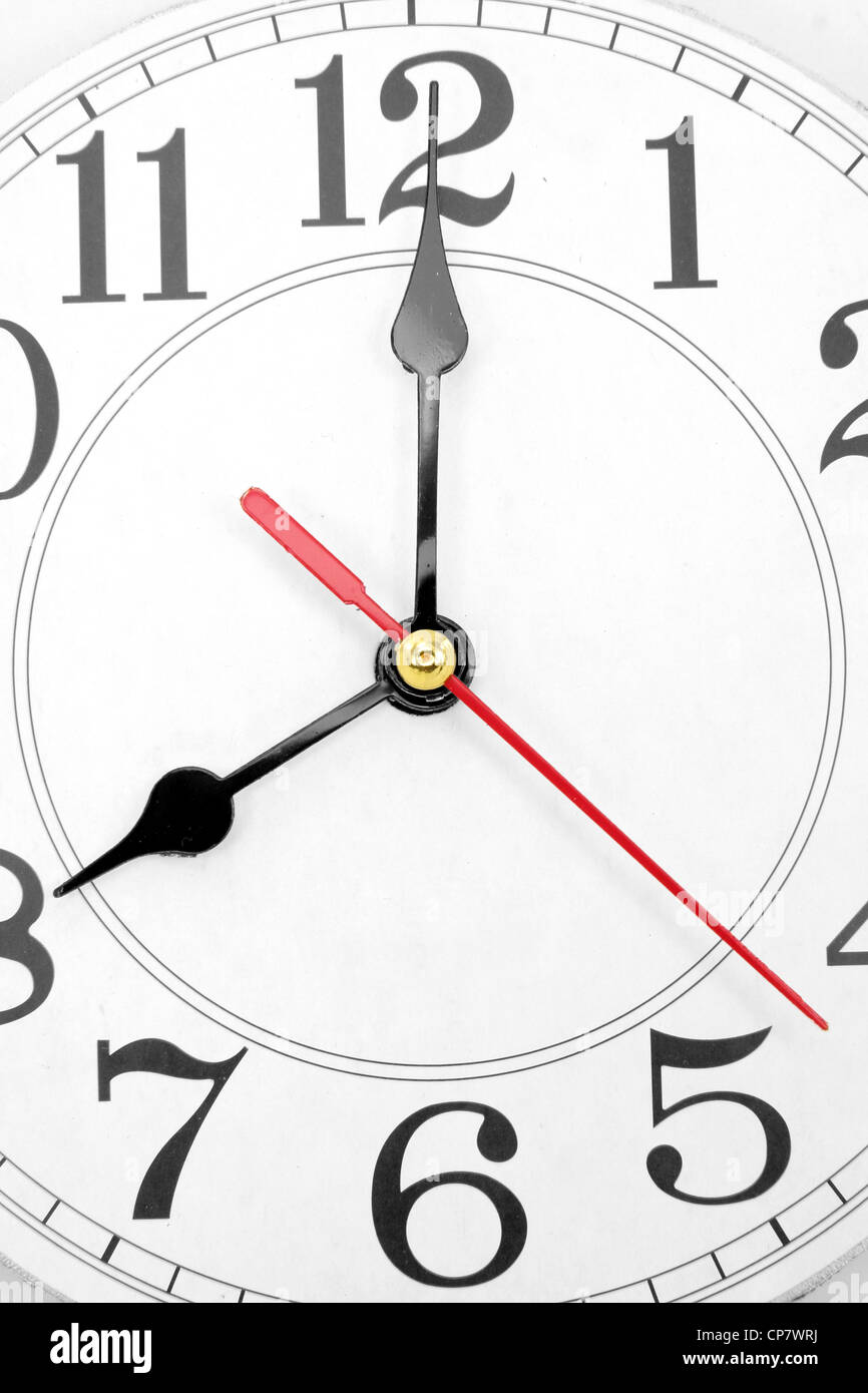 wall clock close up shot Stock Photo - Alamy
